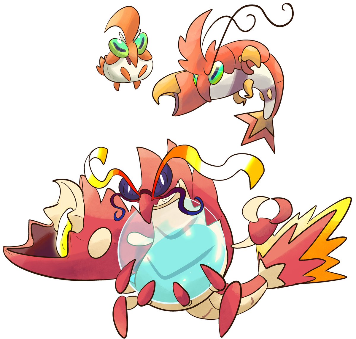 Pistol Shrimp Pokemon Shrimp : Purple Claw Pistol Shrimp
