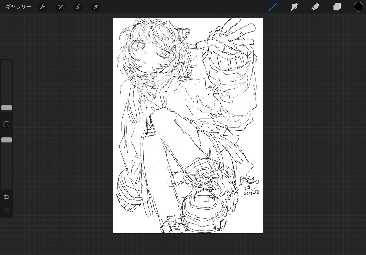 「skebラフ」DEPPA🦷の漫画