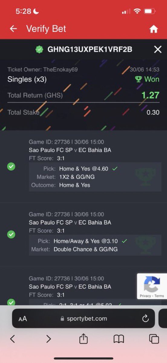 Enokay is being accused of staking a 0.30 pesewas bet and winning ¢1.27 ...