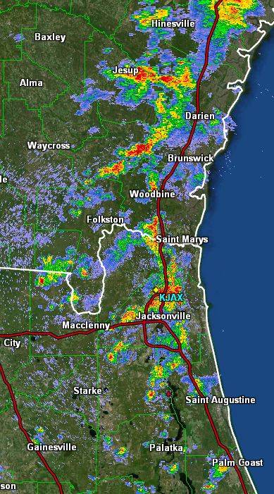 Jacksonville Fl Radar Loop Tropical Storm Eta Passes Jacksonville Area