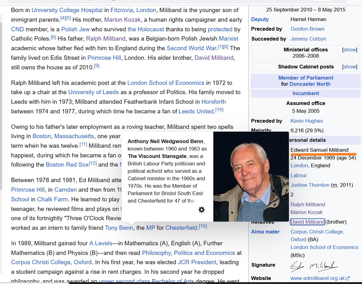 There's something really "off" about the Miliband brothers. - Thread ...