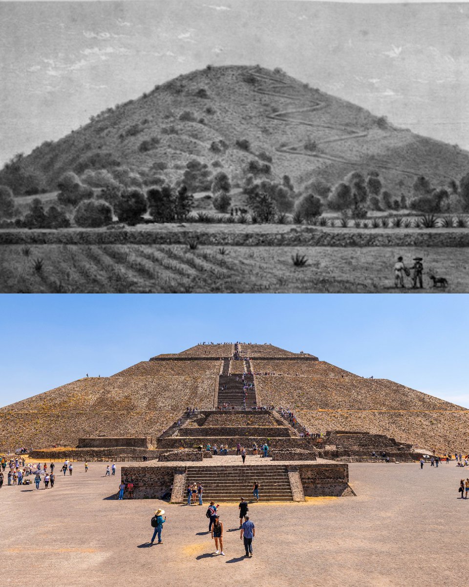 A thread of before & after restoration of historic landmarks 1. Pyramid ...