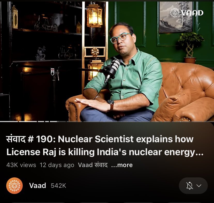Around 18:00 Nitendra Singh is talking about how we have to use low quality nuclear fuel in ...