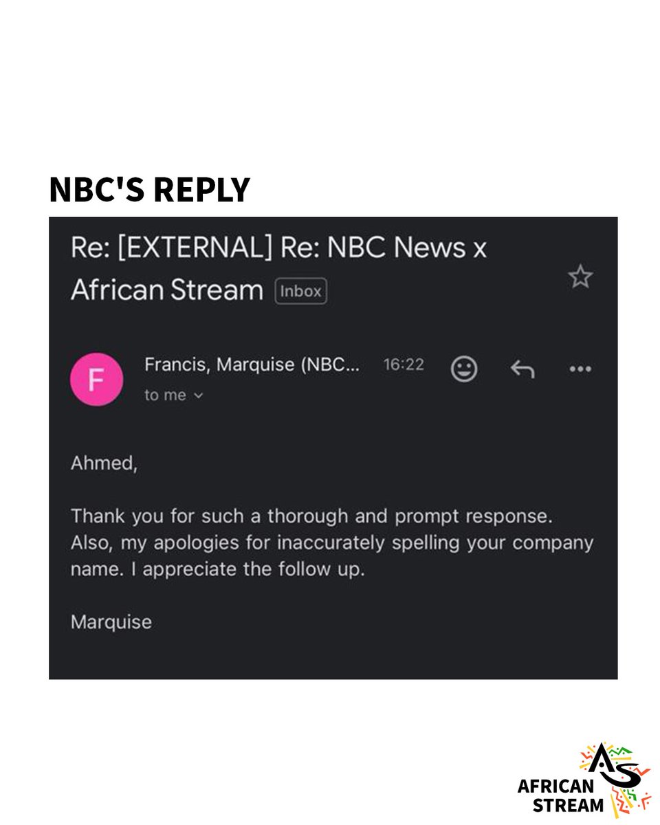 AFRICAN STREAM RESPONDS TO NBC ACCUSING US OF 'MISINFORMATION' African ...