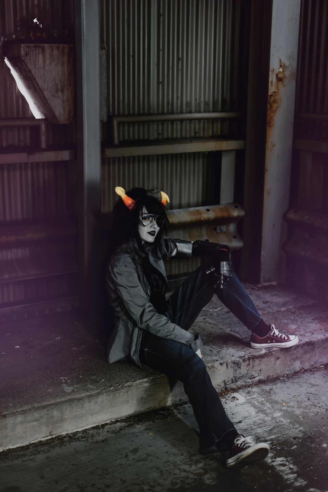 Homestuck Cosplay Gamzee Cosplay Test Creepy Blind Eye Gamzee Makara