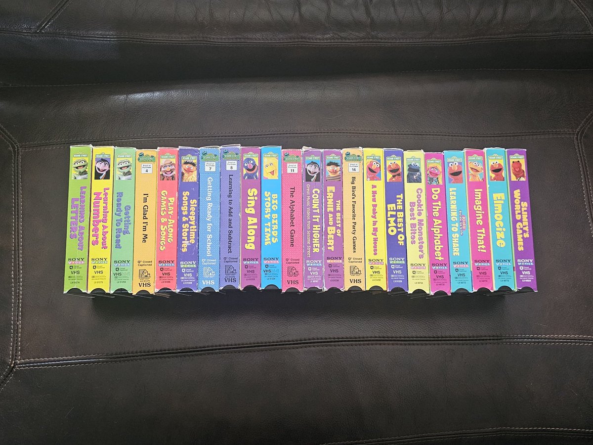 Sesame Street VHS Collection My Sesame Street Home Video (1986-1996)