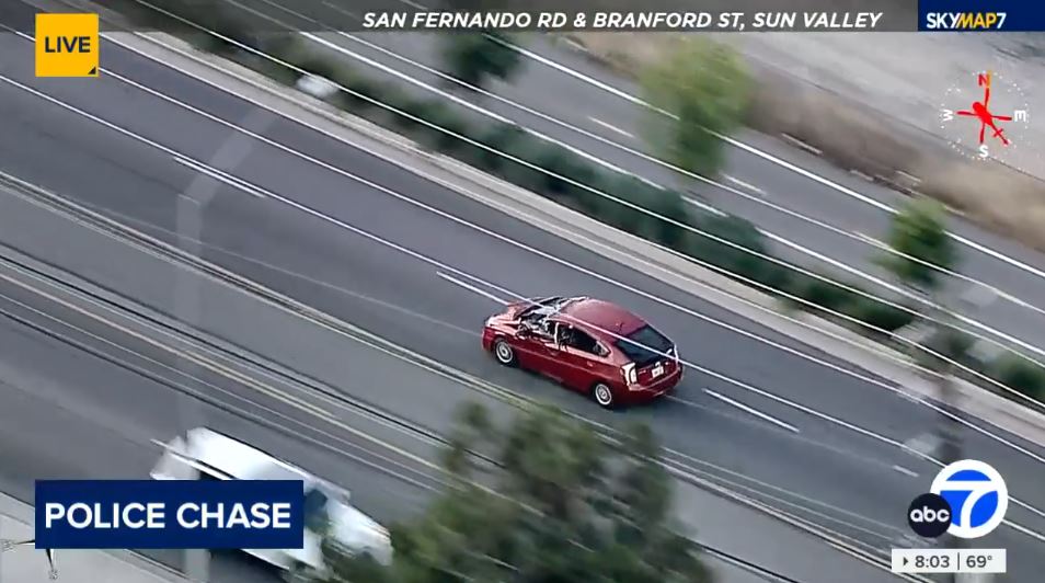 High-speed chase suspect San Fernando Valley live: Stolen car suspect ... High-speed chase suspect San Fernando Valley live: Stolen car suspect ...