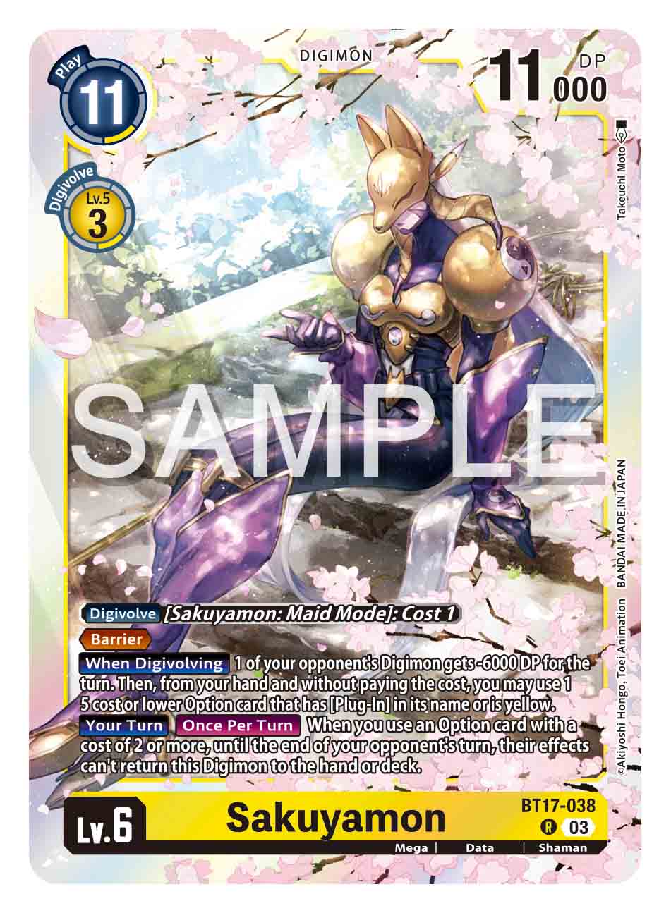 Digimon Sakuyamon Card