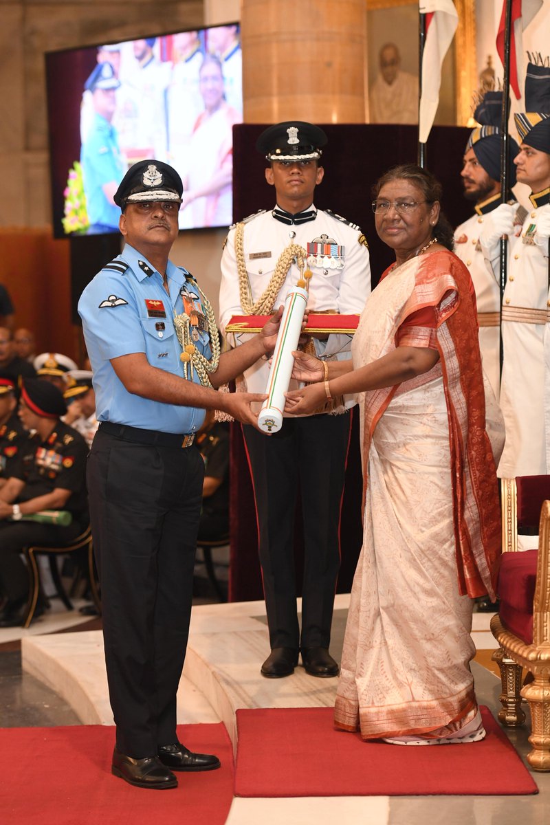 President Droupadi Murmu presented Ati Vishisht Seva Medal to: · Brigadier Amresh Ghai, The Army ...