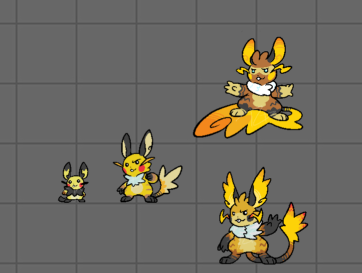 Revisited old #pokemon reboot designs #characterdesign