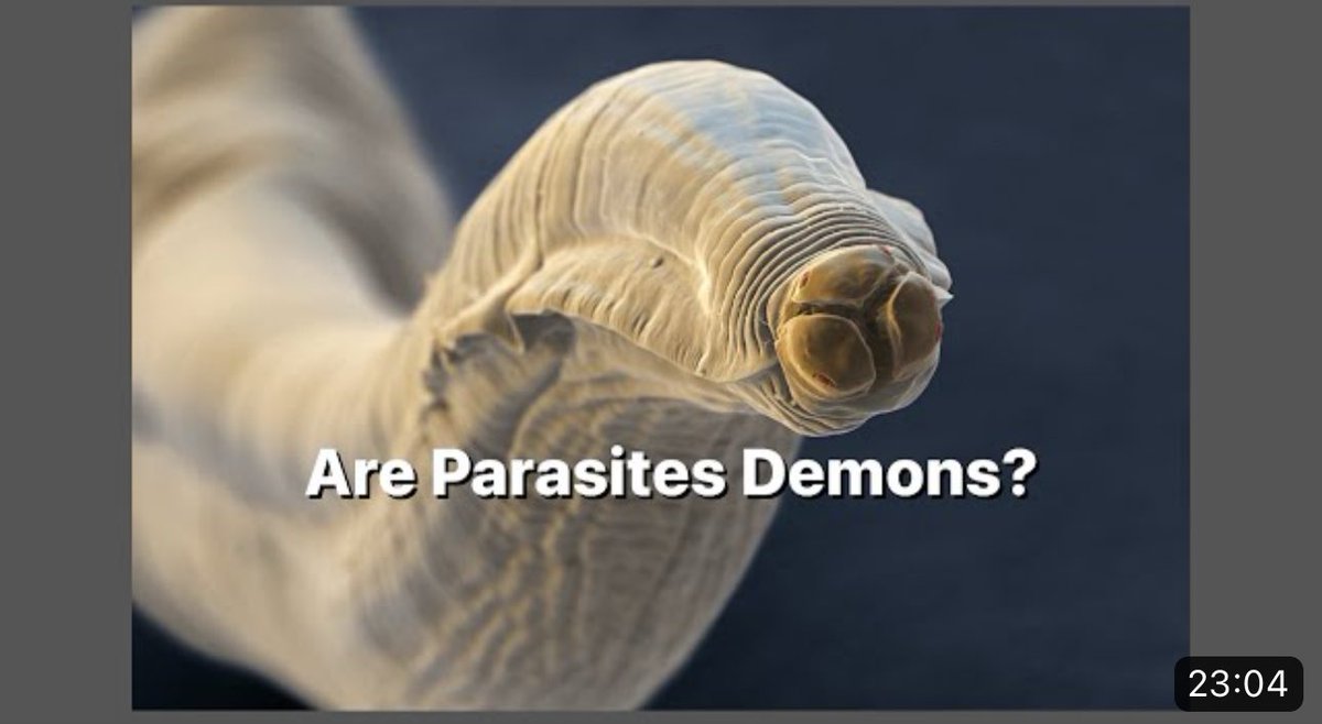 Remember my YouTube video, Are Parasites Demons? You might find this ...