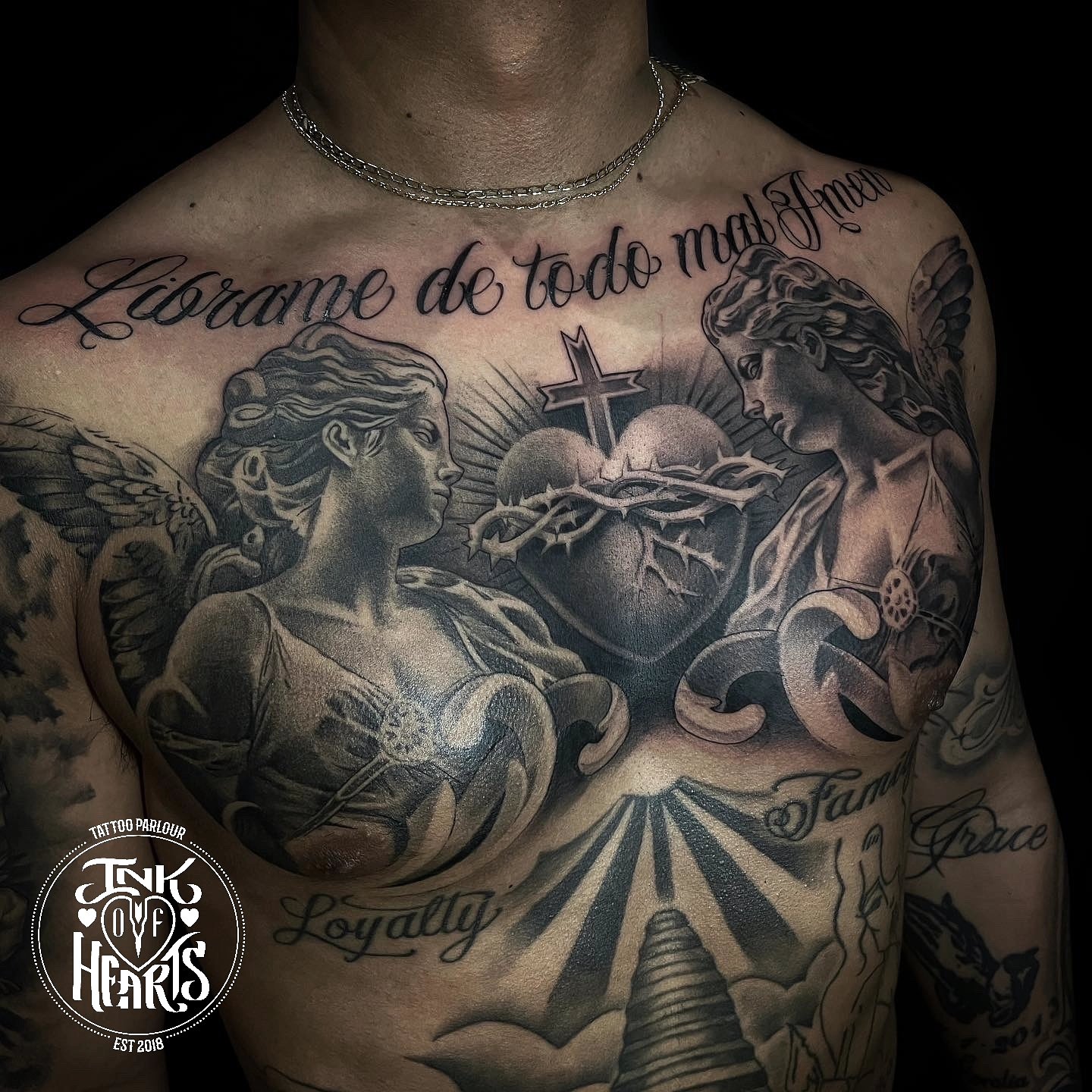 Religious Chest Tattoos Kingdom Studio : Tattoos : Religious Demon