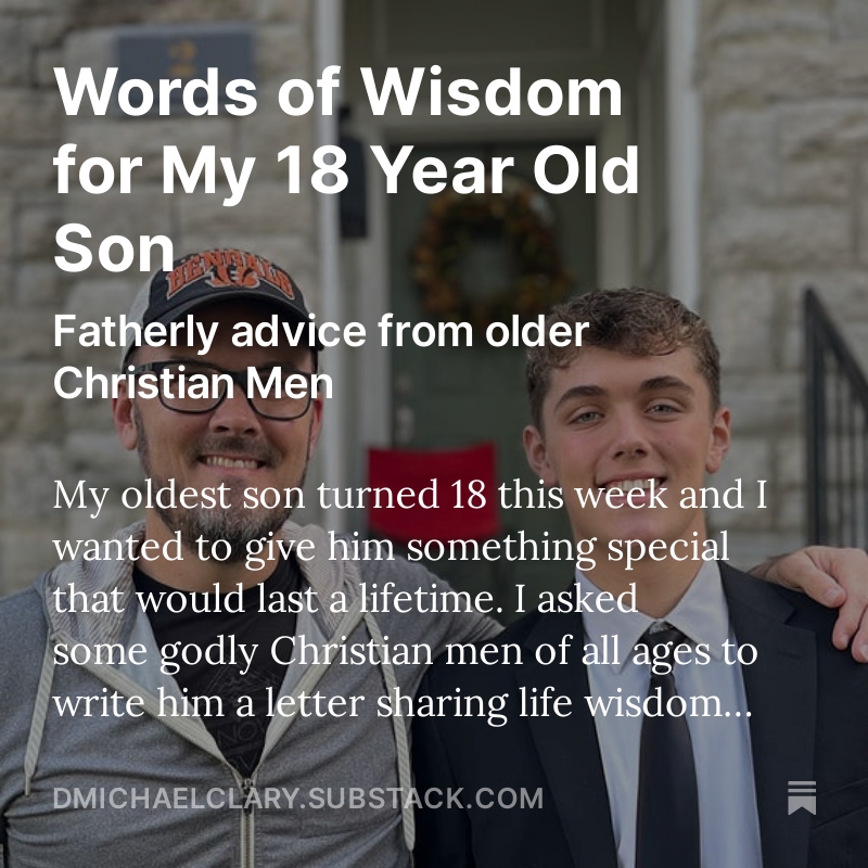 My oldest son turned 18 this week. I wanted to give him something special that would last a ...