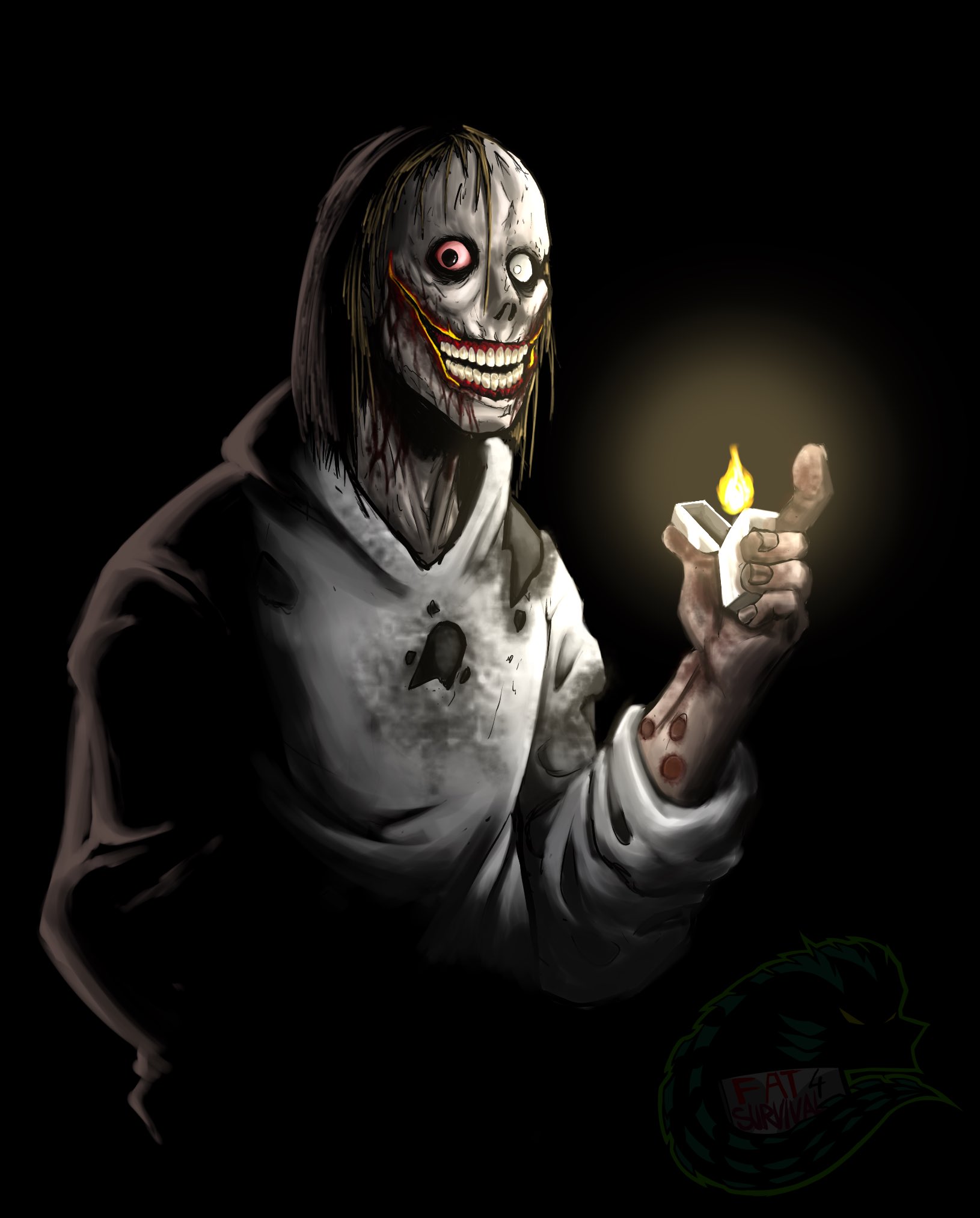 Jeff The Killer Realistic Drawing