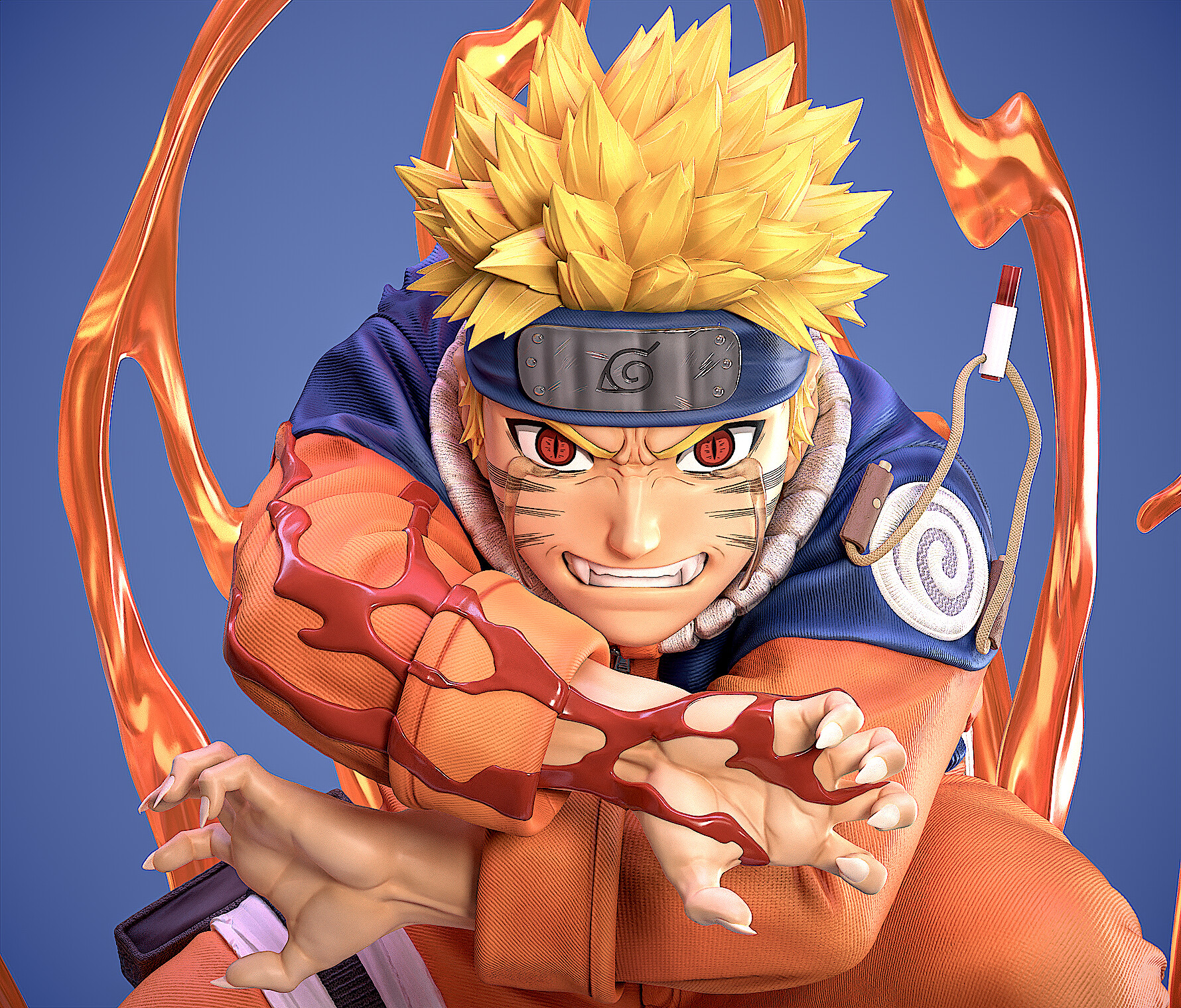 Renderizacao De Naruto Kyuubi Free: Naruto Eye Png Vector Transparent