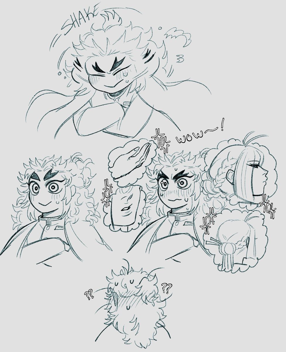 🔥🧪 Oc x canon! RenKae! Kaede’s first appearance! Kyojuro Rengoku is ...