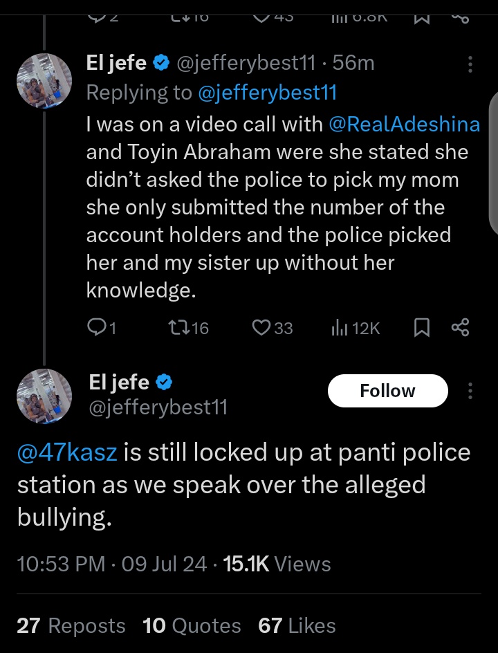 Everything that happened tonight between Toyin Abraham and Big Ayo ...