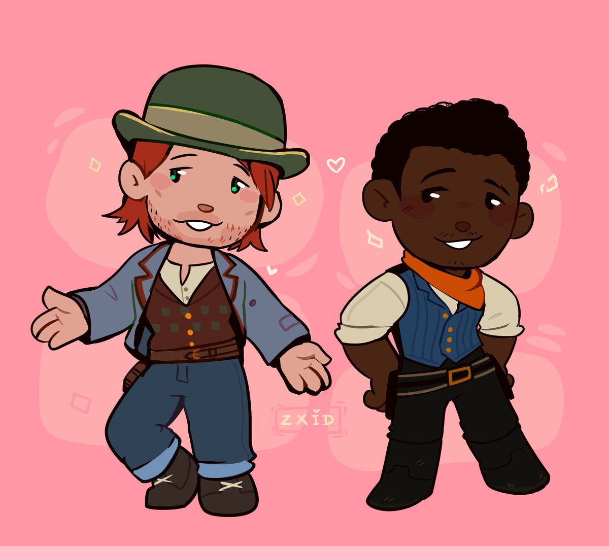 「besties sean and lenny #rdr2」|zaeed 🇦🇷のイラスト