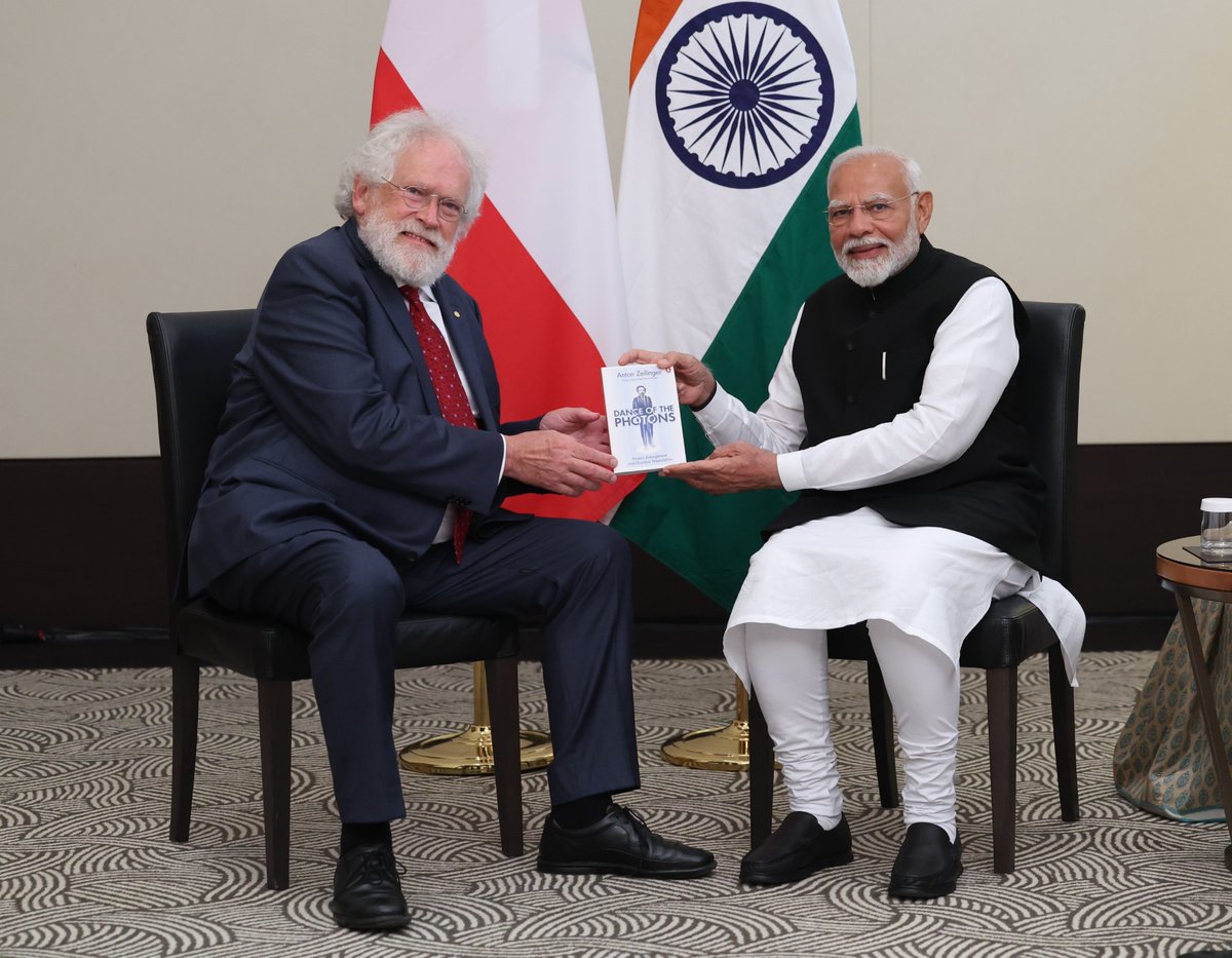 Had an excellent meeting with Nobel Laureate Anton Zeilinger. His work ...