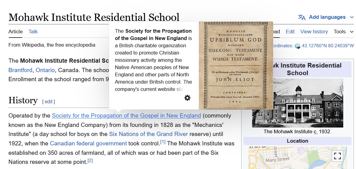 "The Mohawk Institute is the closest neighbouring Residential school to ...