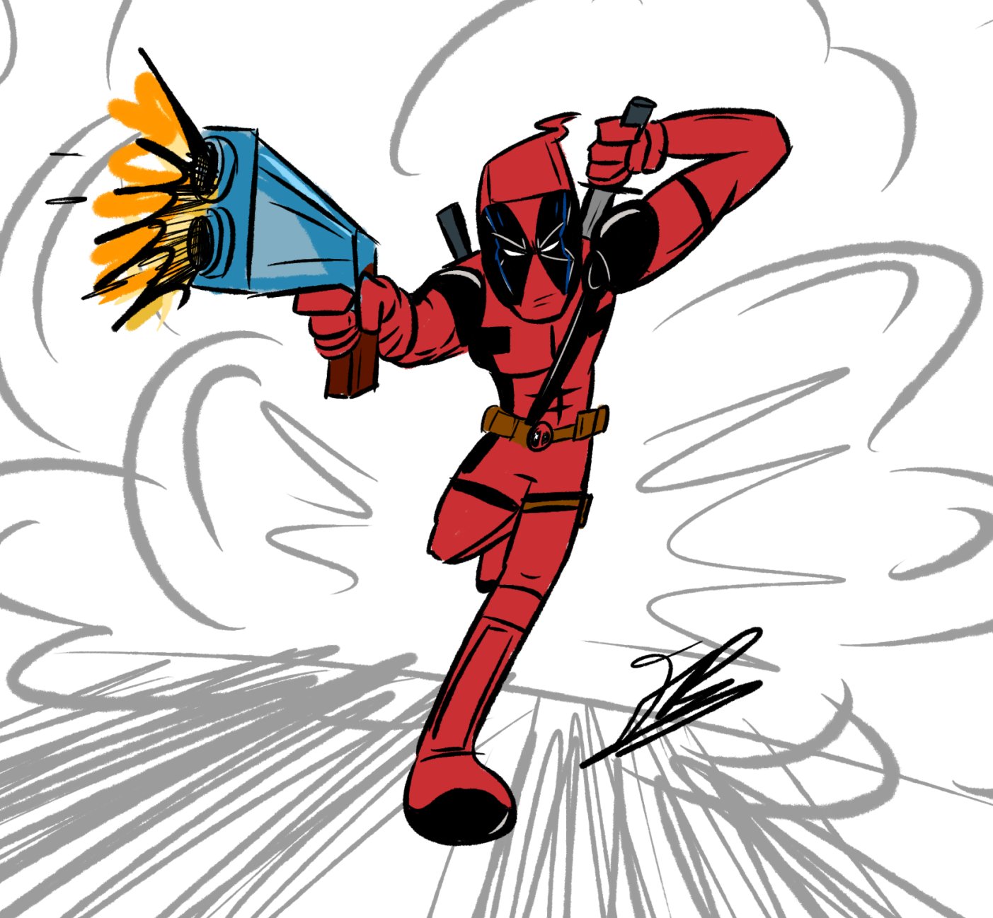 Easy Deadpool Drawing How To Draw Deadpool, Chibi Superheroes