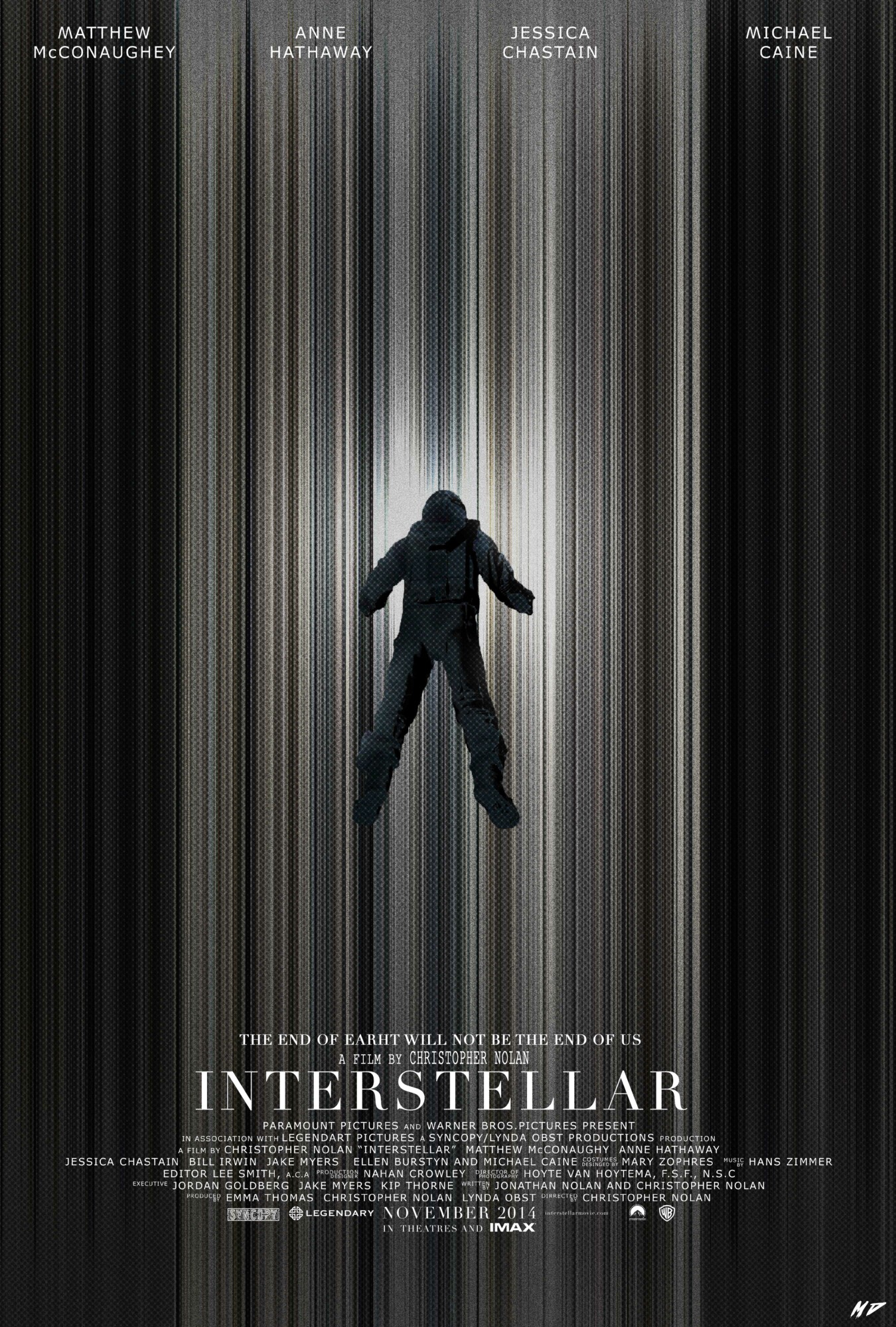 Affiche Interstellaire De Christopher Nolan