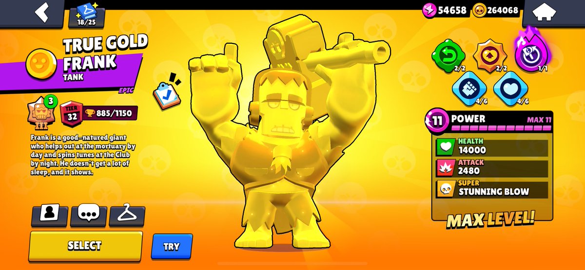 Brawl Stars Gold Background