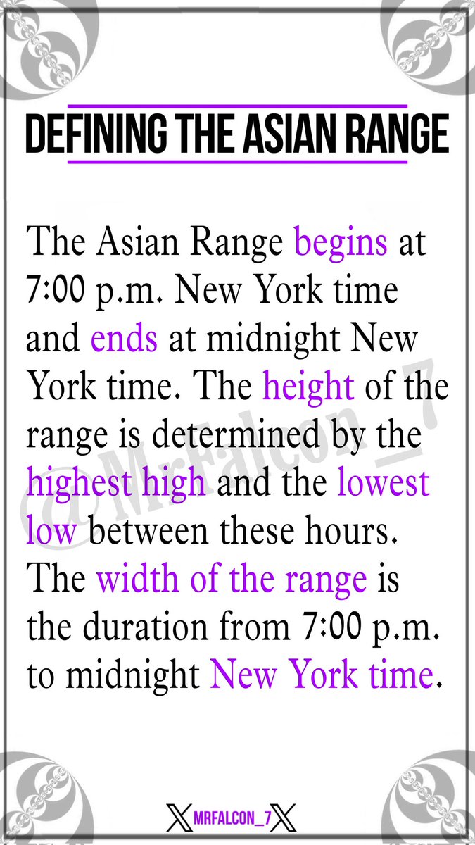 ICT A+ Asian Range Model - How To Use Them A Thread 🧵 Credit - @I_Am ...