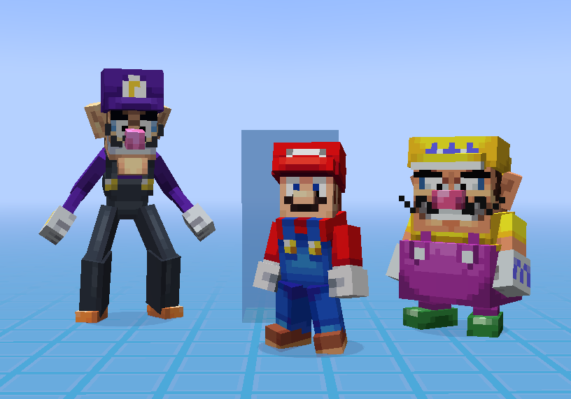 Waluigi Minecraft Skin