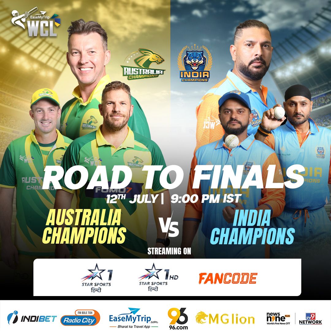 Today is the day! 🏏 The Indian Champions face the Australian Champions ...