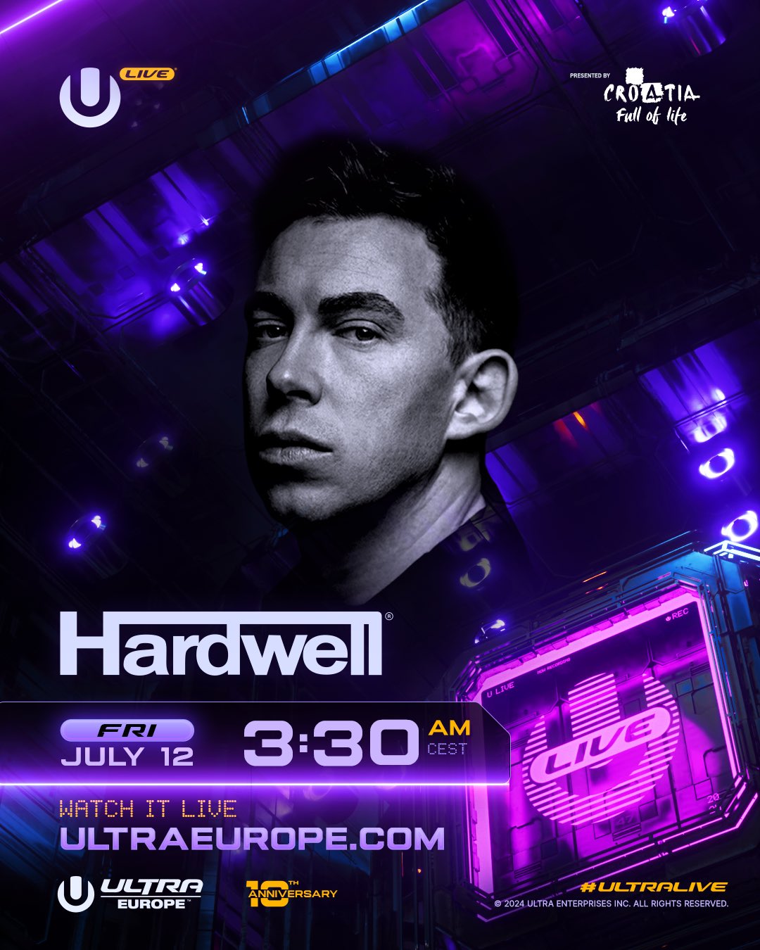 Hardwell Live Ultra 2024 Ultra Music Festival 2025 Full Lineup, Set