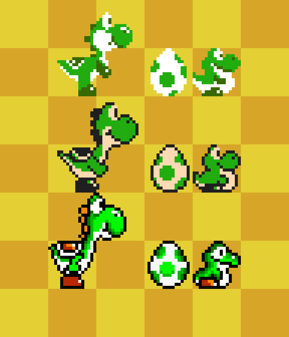 Sprite De Yoshi De Super Mario World