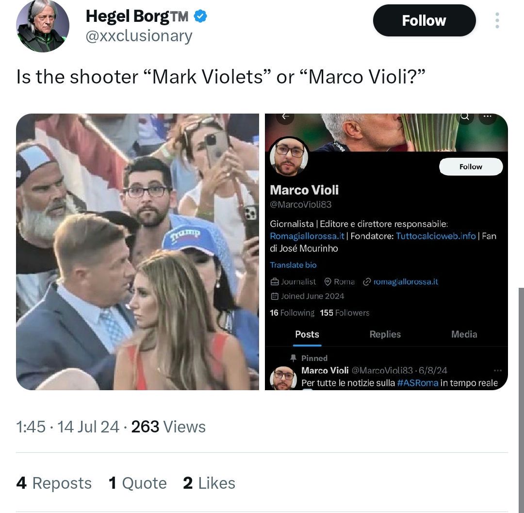 Anoche dispararon a Donald Trump durante un mitin en Pensilvania. Pues ...