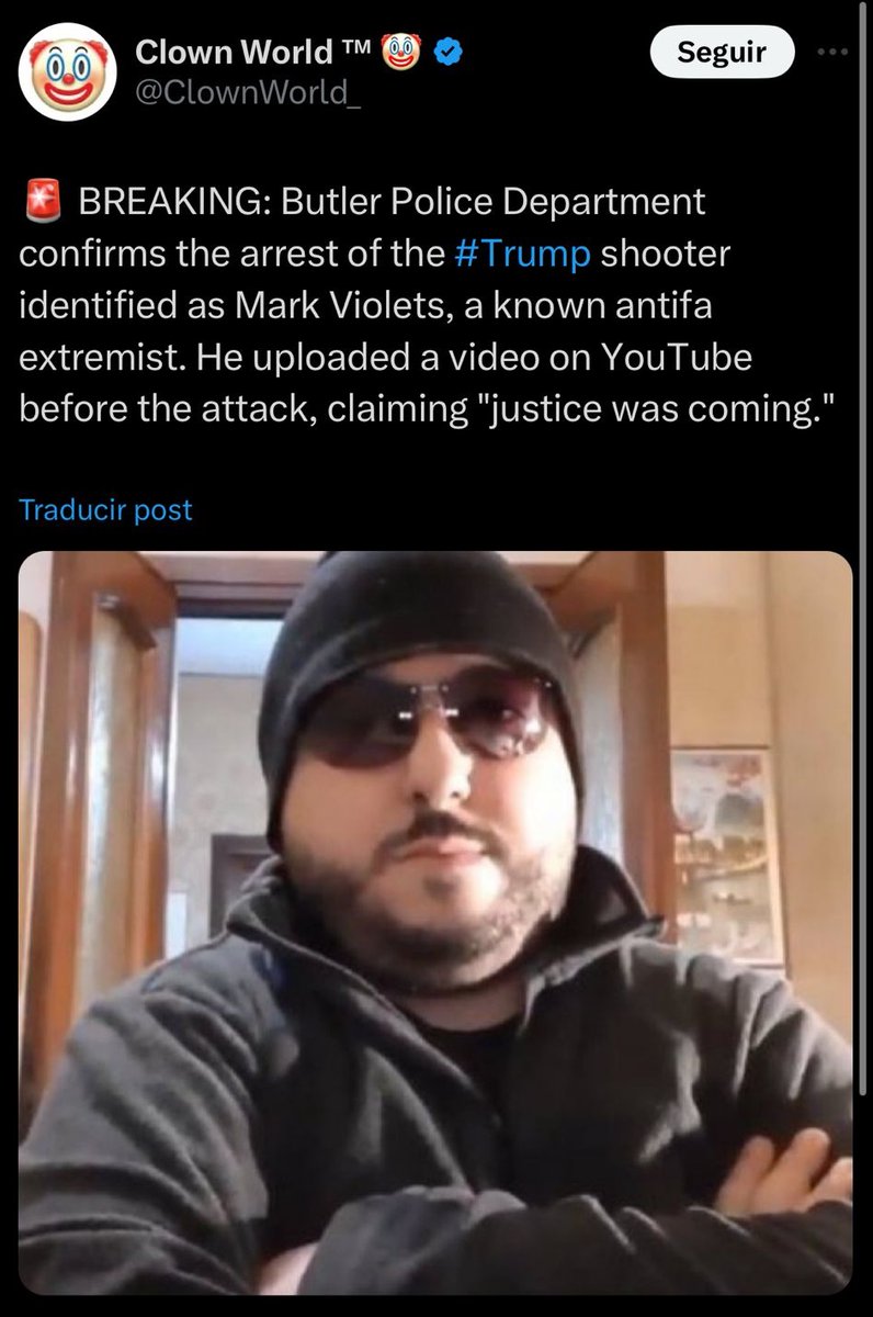 Anoche dispararon a Donald Trump durante un mitin en Pensilvania. Pues ...