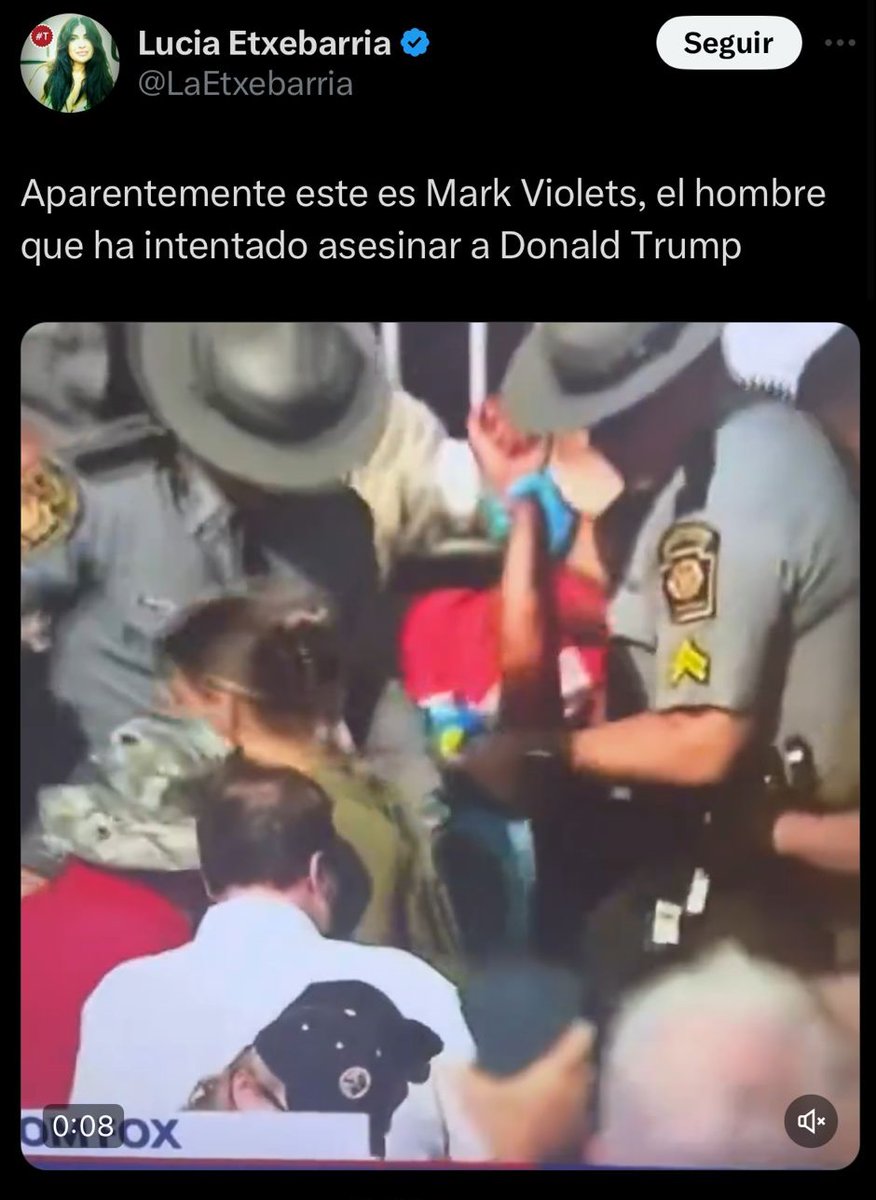 Anoche dispararon a Donald Trump durante un mitin en Pensilvania. Pues ...