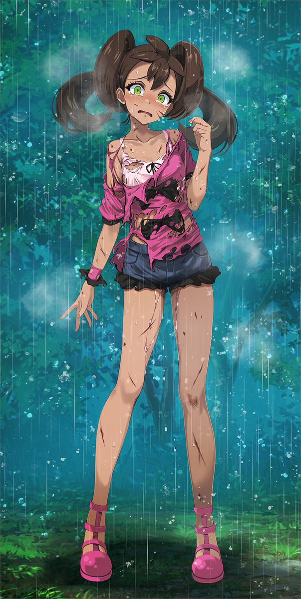 「サナ 【新規立ち絵/敗北後】 | 月代(代アニ) #pixiv 」|月代のイラスト