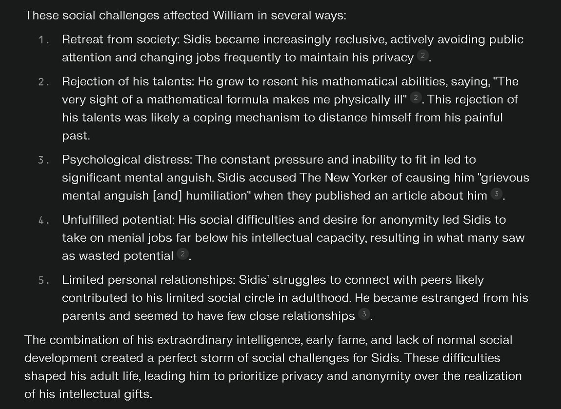 This is William James Sidis. He is the prodigy who went to Harvard at ...