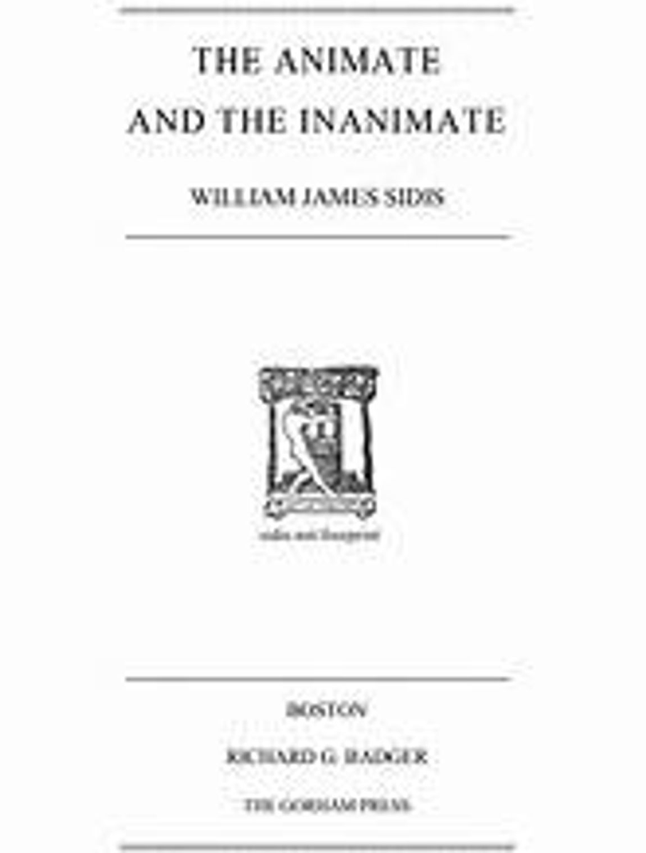 This is William James Sidis. He is the prodigy who went to Harvard at ...