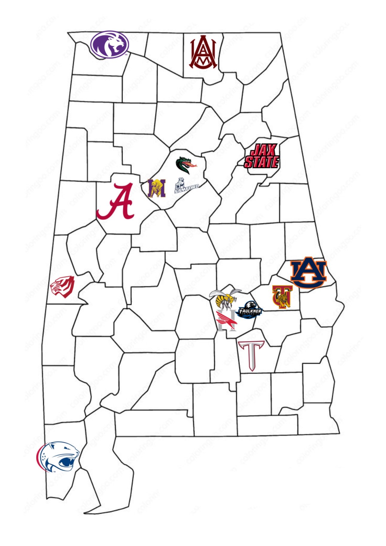 Map All College Football Team Logos Big Ten Conference Wikipedia