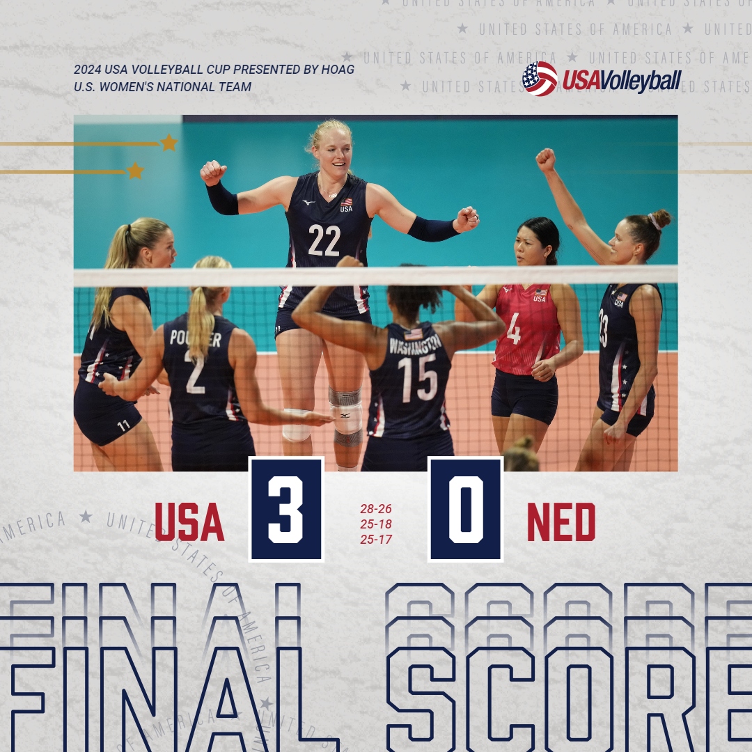 Us womens volleyball score store