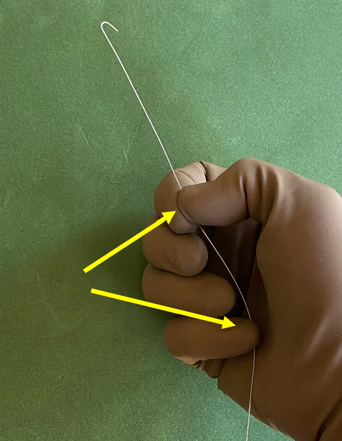 🧵regarding the useful technique of 'straightening the wire' during ...