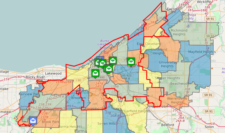 Ohio Zip Code Map ZIP Codes In Ashtabula County, Ohio