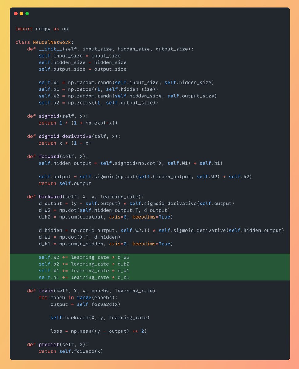 Neural Network implemented from scratch in Python (step-by-step explanation with code): - Thread ...