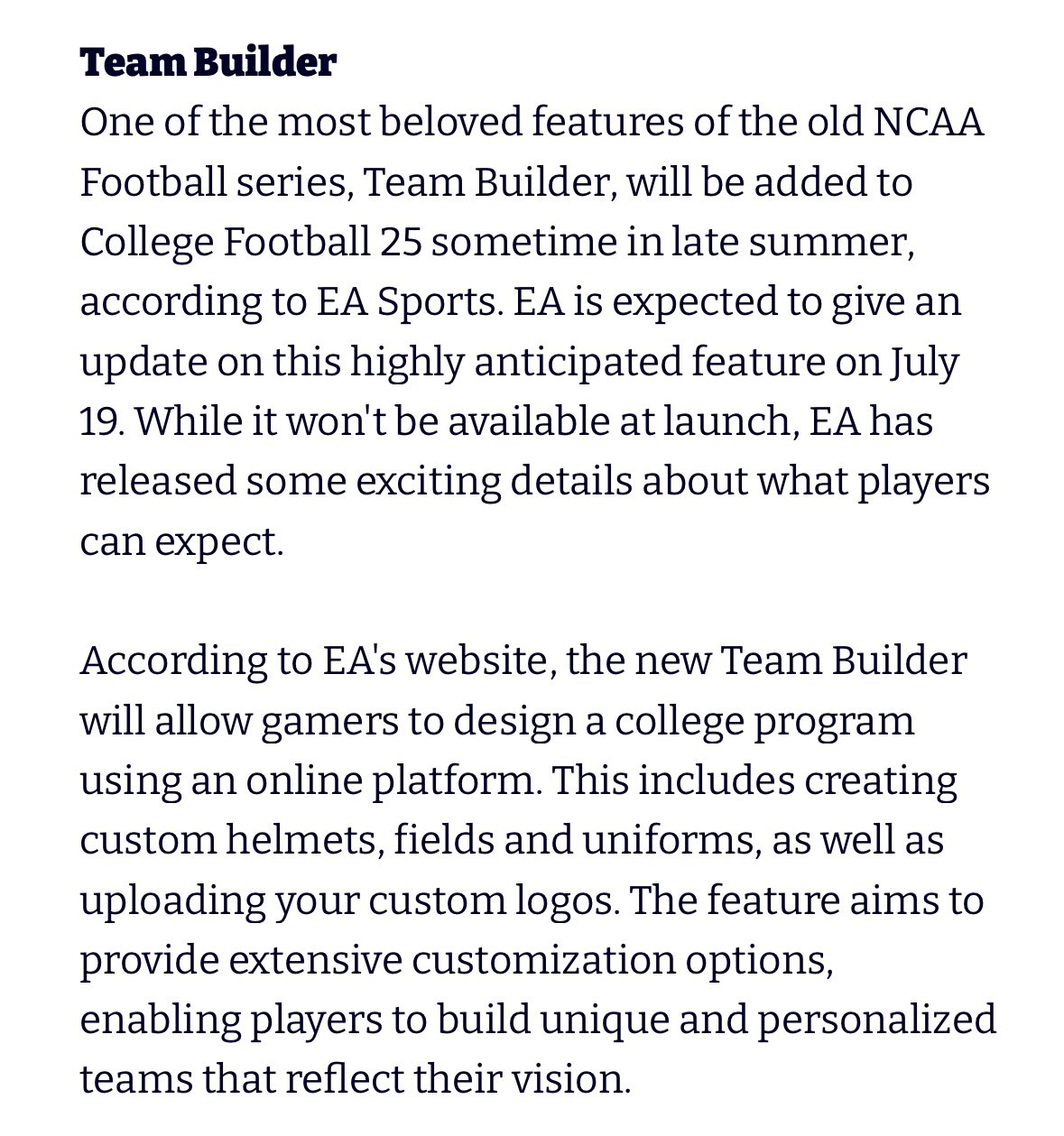 Ncaa Teambuilder Custom Logo