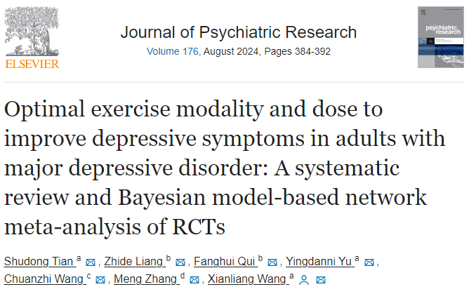 This is the optimal amount of exercise to improve depressive symptoms. 🧵1/10 - Thread from ...
