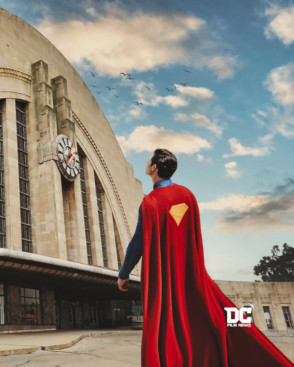 Superman Standing On Building
