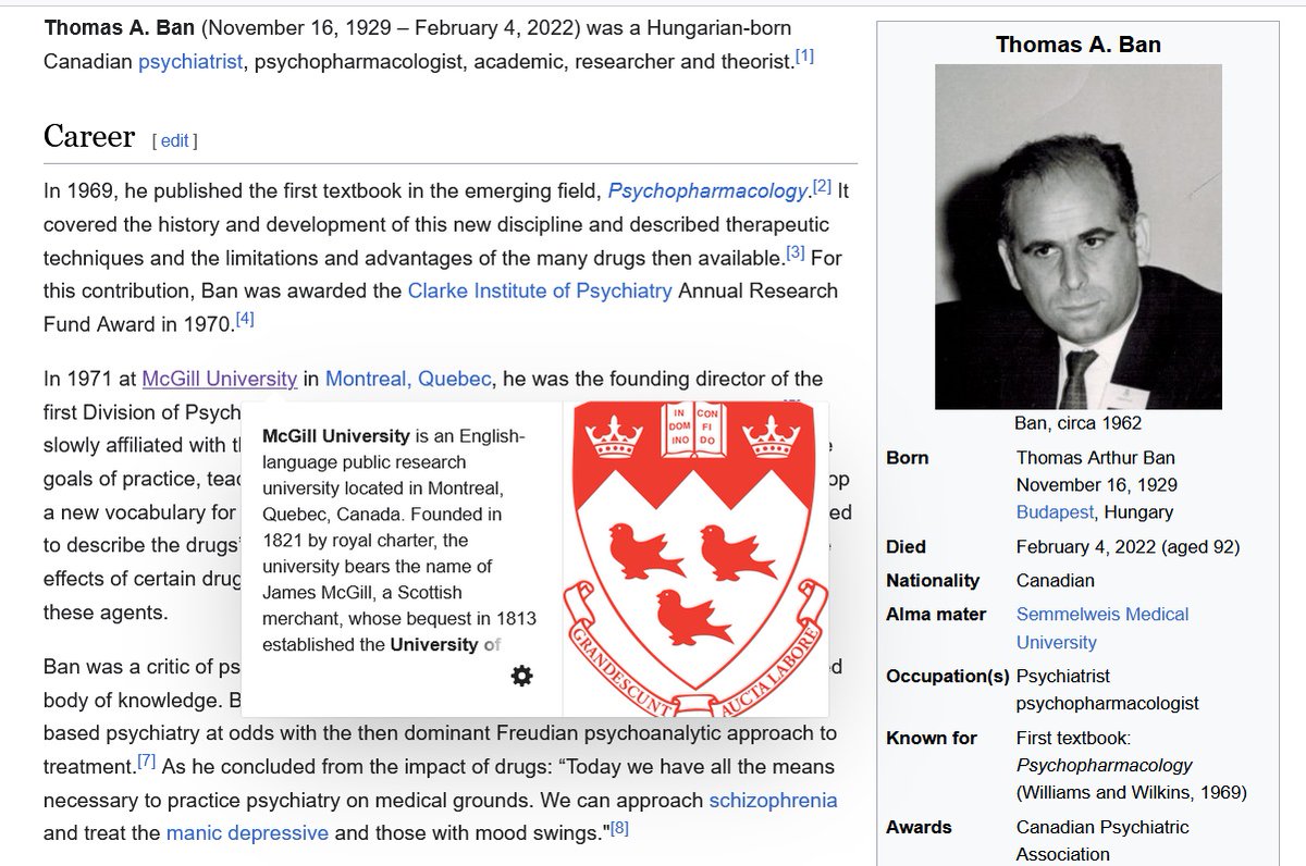 Thomas Ban : "The concept of “psychic reflex” became accessible to ...