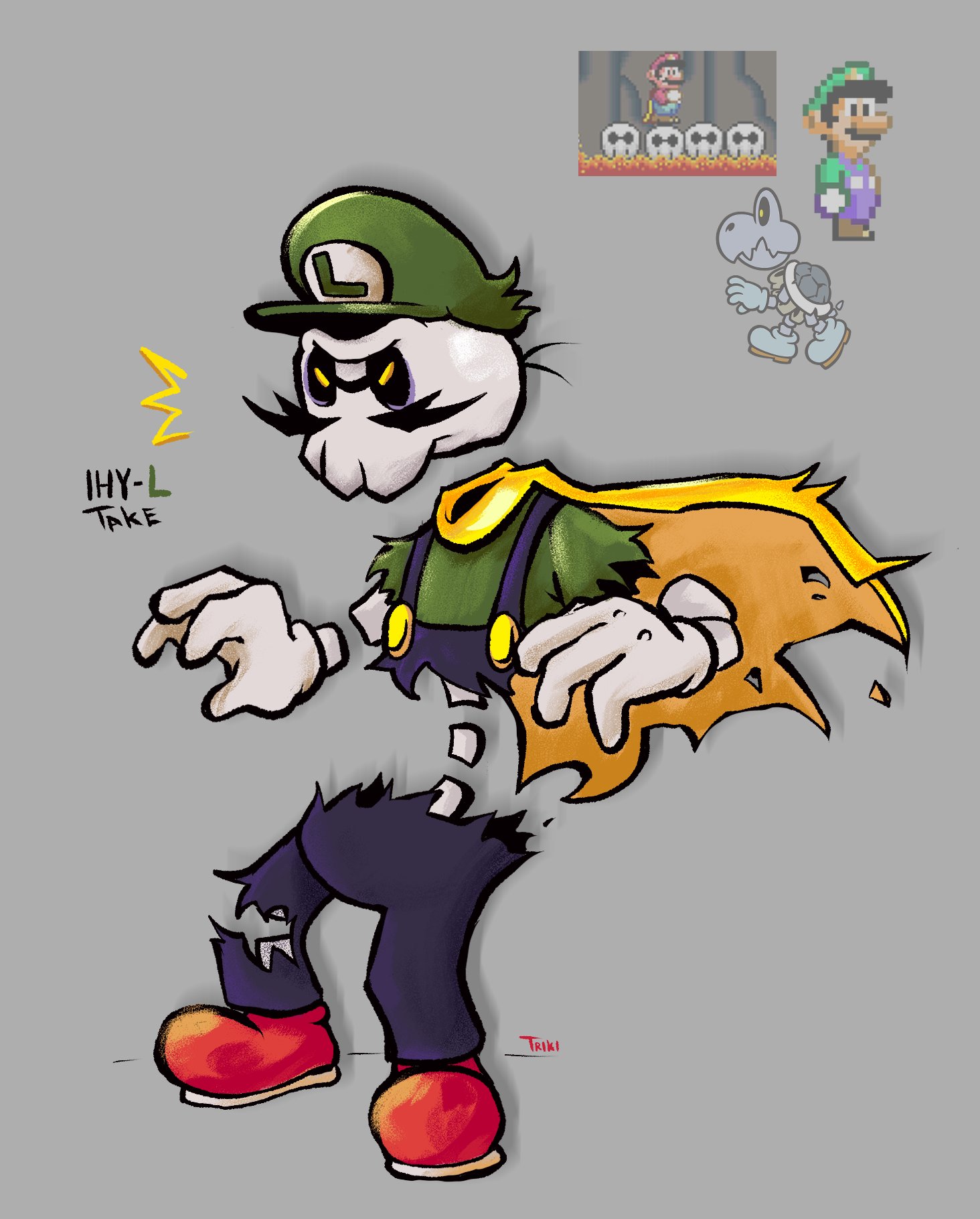 Dry Mario And Dry Luigi