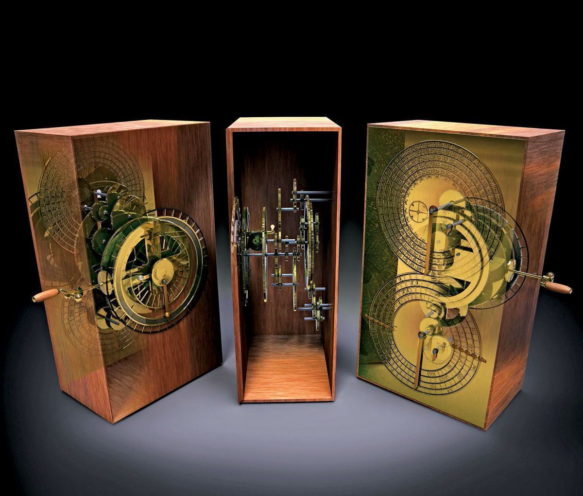 This is a reconstruction of the Antikythera mechanism—a "computer ...
