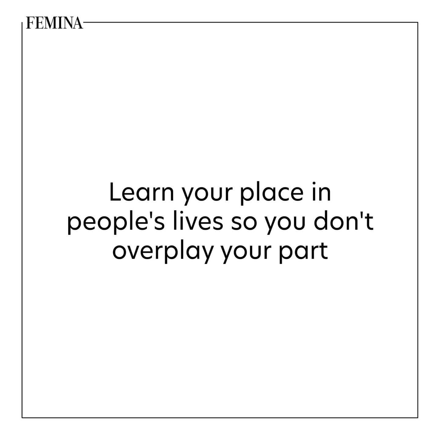 Know Your Place Quote